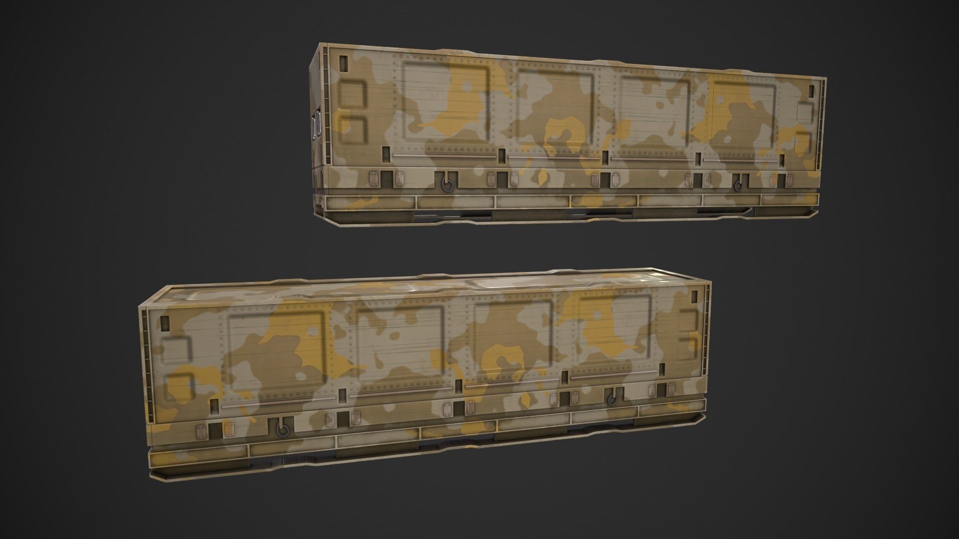 3D model Military Shipping Container VR / AR / low-poly | CGTrader