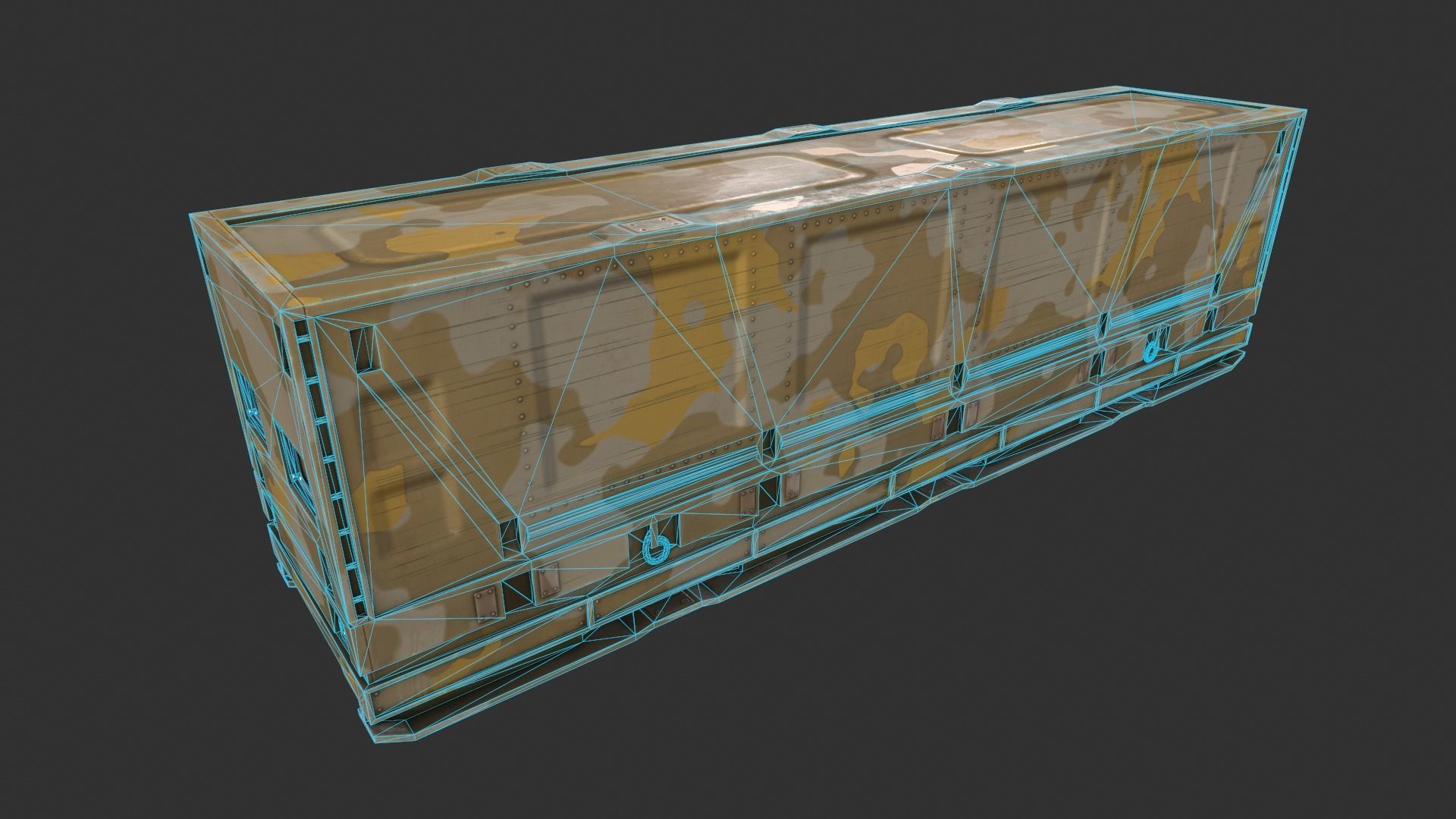 3D model Military Shipping Container VR / AR / low-poly | CGTrader