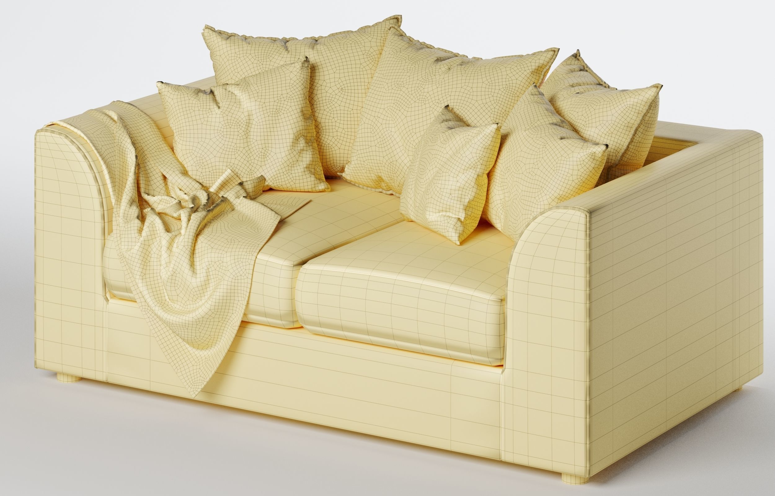Holly 2 seater sofa 3D model | CGTrader