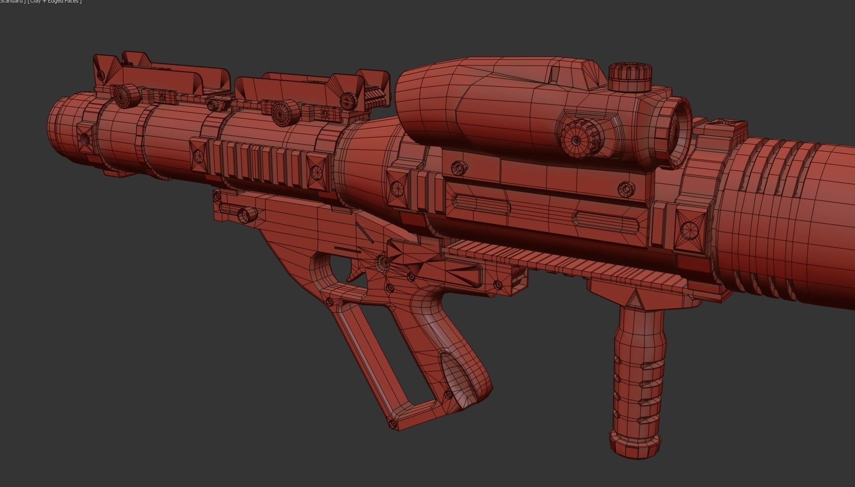 3D model GS-777 Rocket Launcher With Ammunition VR / AR / low-poly ...