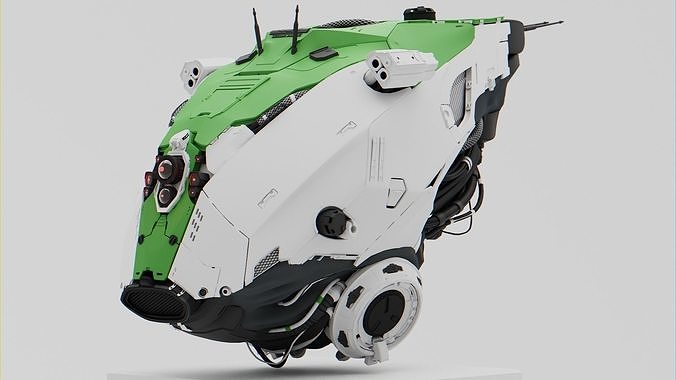 3D model hard surface robot VR / AR / low-poly | CGTrader