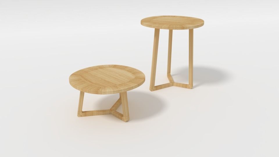 3D model Flexform Jiff Modern Coffee Table VR / AR / low-poly | CGTrader