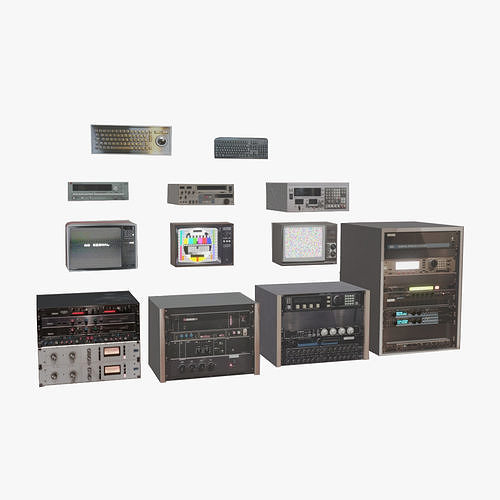 3D Audio-Video Equipment Pack free 3D model | CGTrader