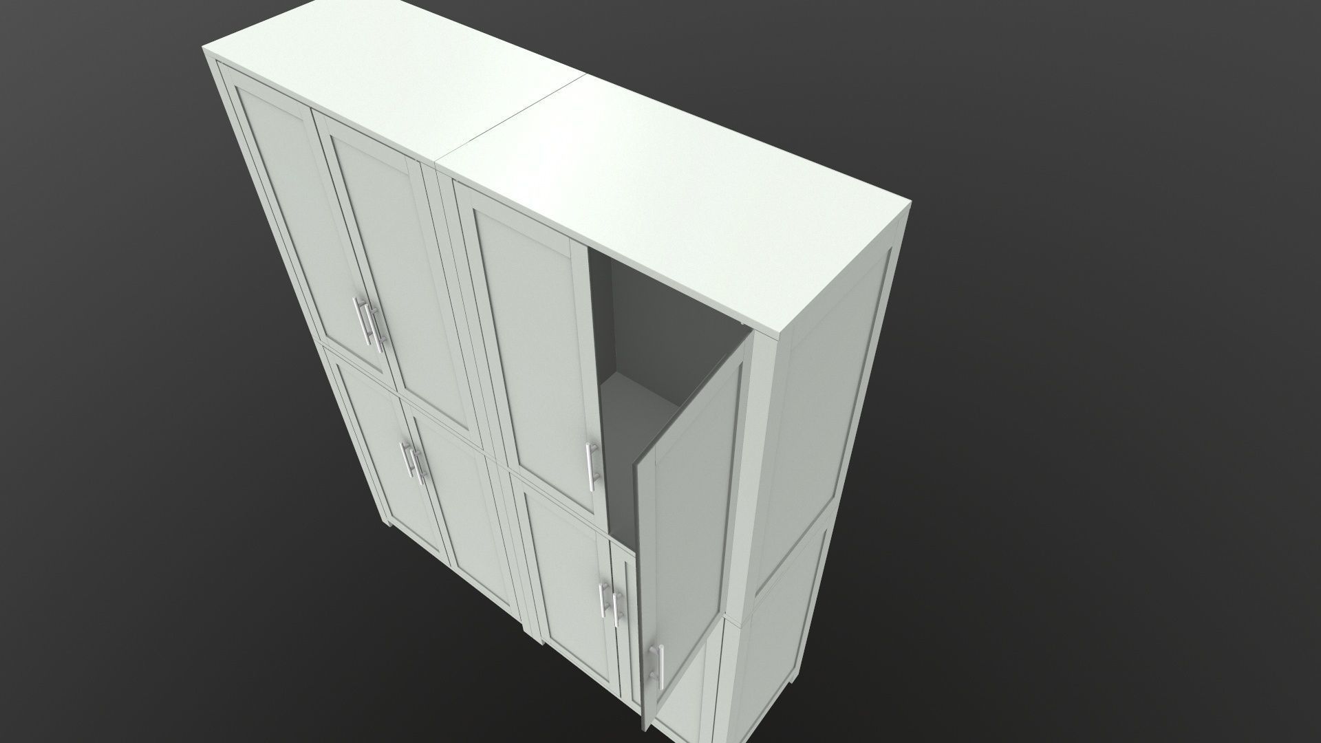 Wooden Almirah 3D model | CGTrader