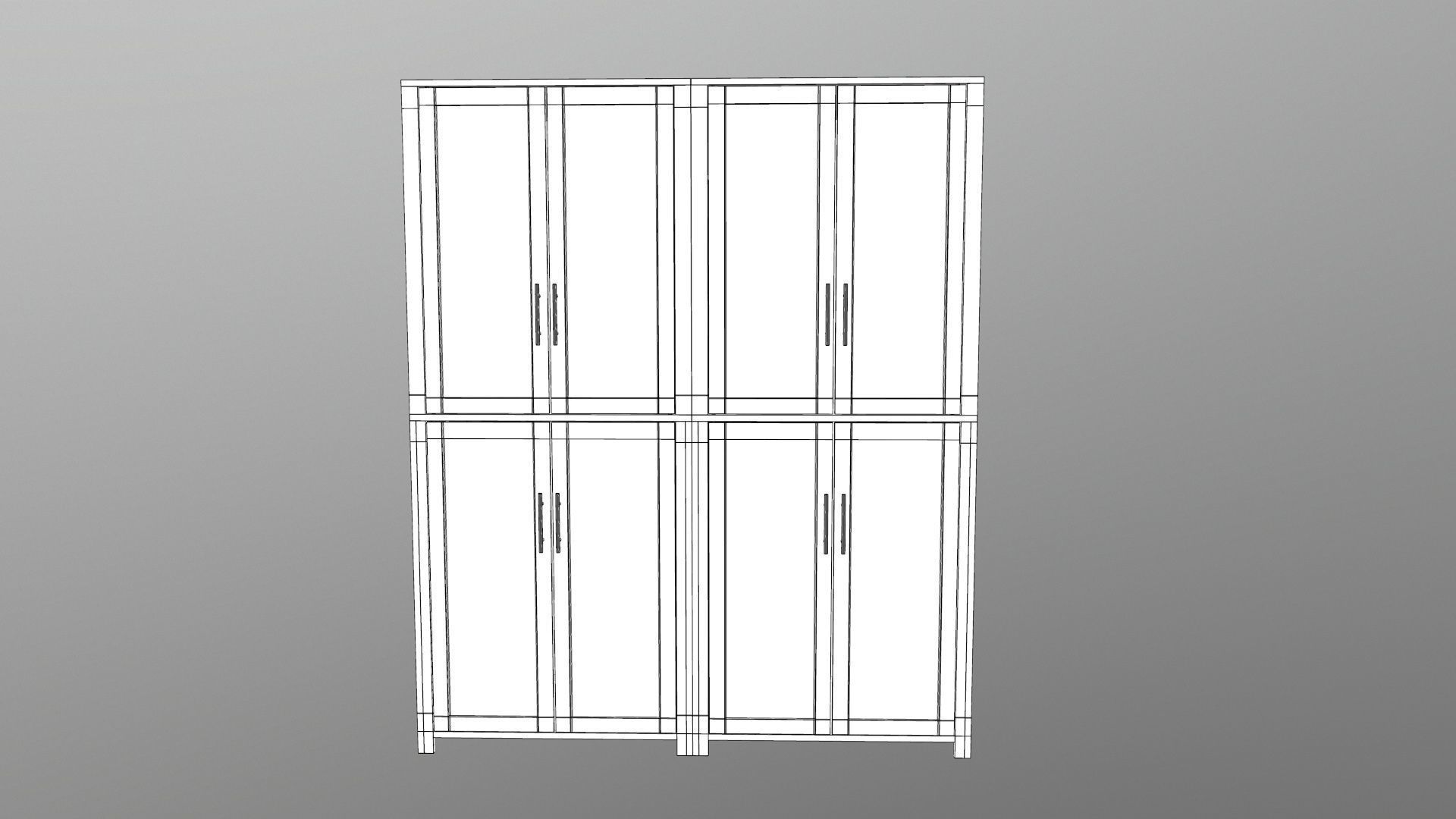 Wooden Almirah 3D model | CGTrader