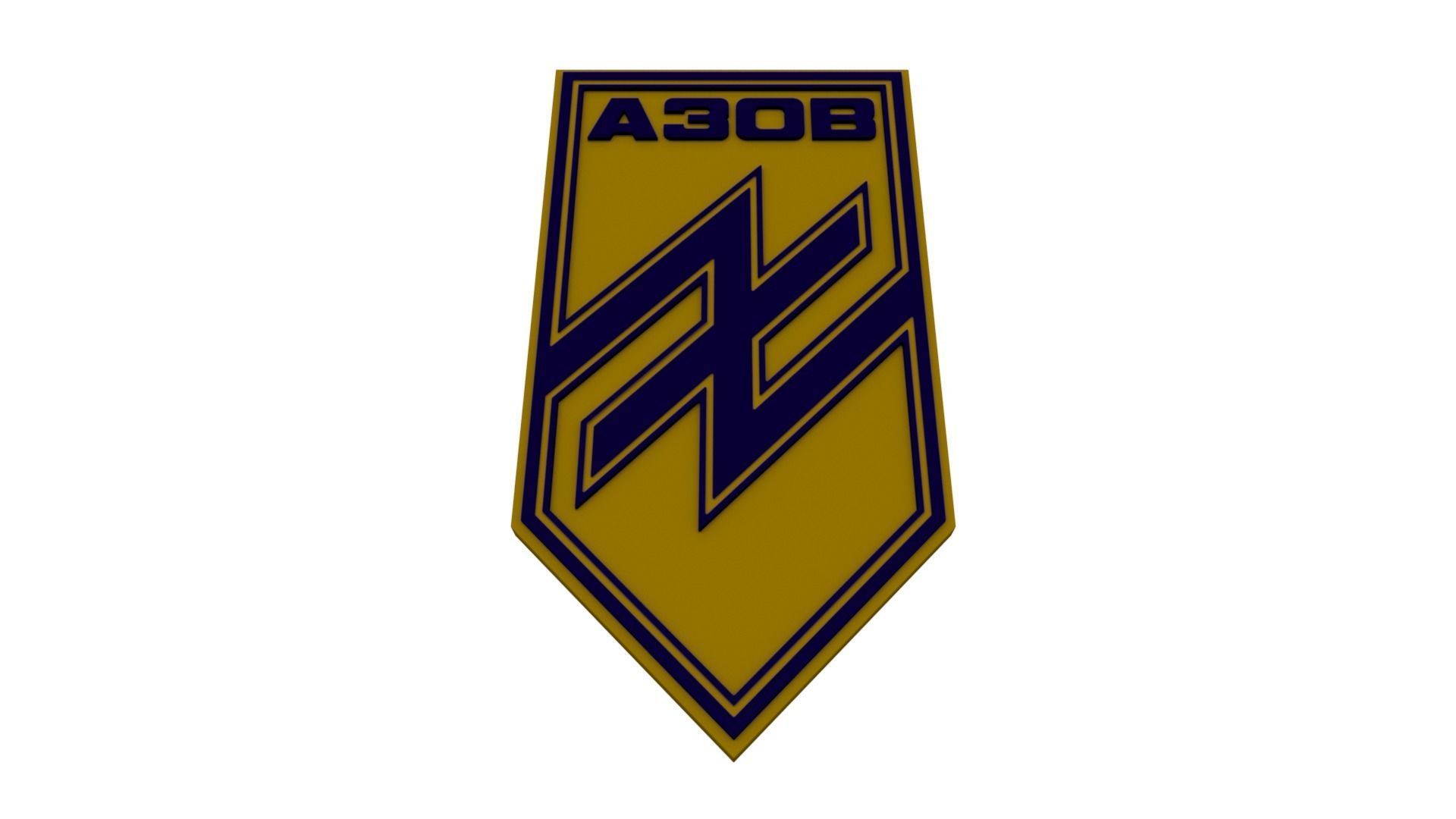 Emblem of the Azov Battalion 3D model | CGTrader