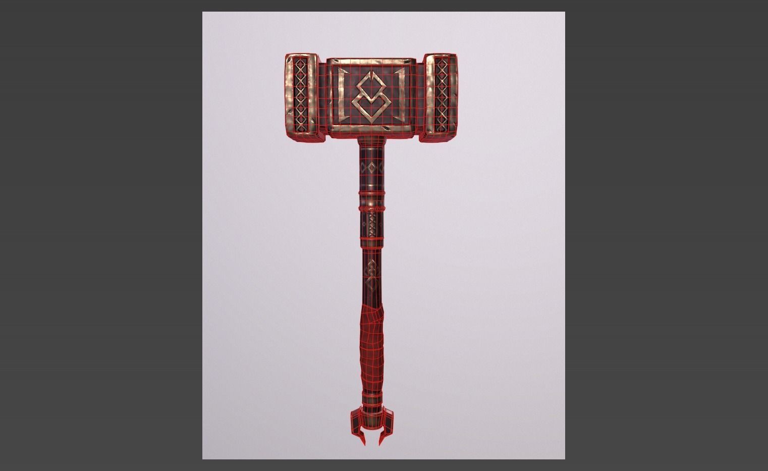 3D model Dwarf hammer VR / AR / low-poly | CGTrader
