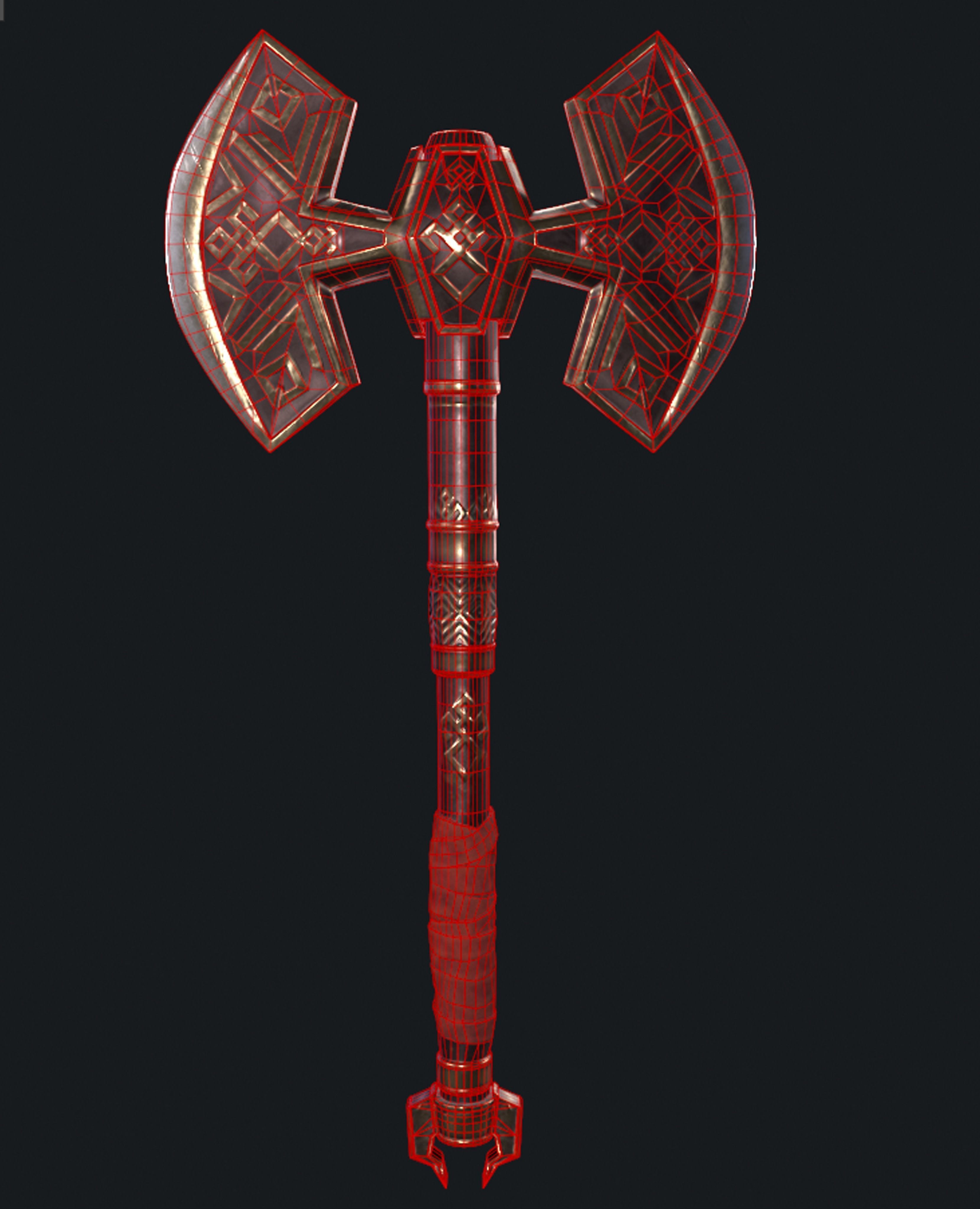 3D model Dwarf ax VR / AR / low-poly | CGTrader