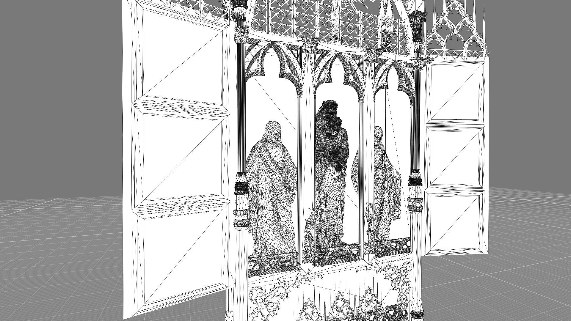 Gothic altar 3D model | CGTrader