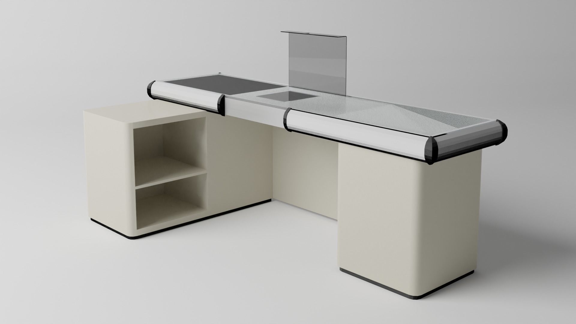 Cashier desk free 3D model | CGTrader