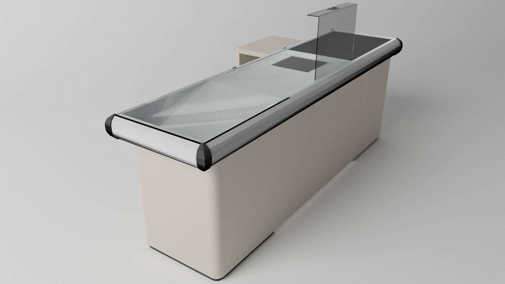 Cashier desk free 3D model | CGTrader