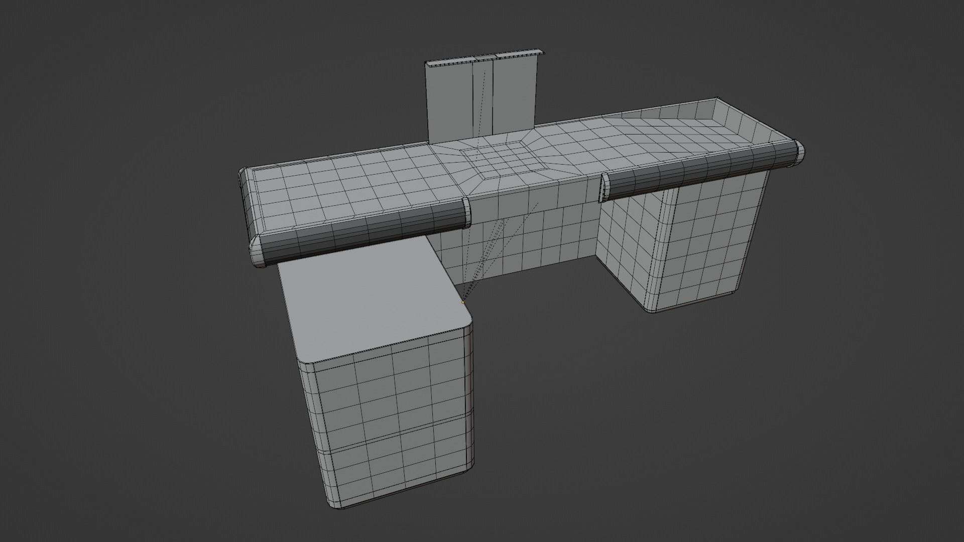 Cashier desk free 3D model | CGTrader