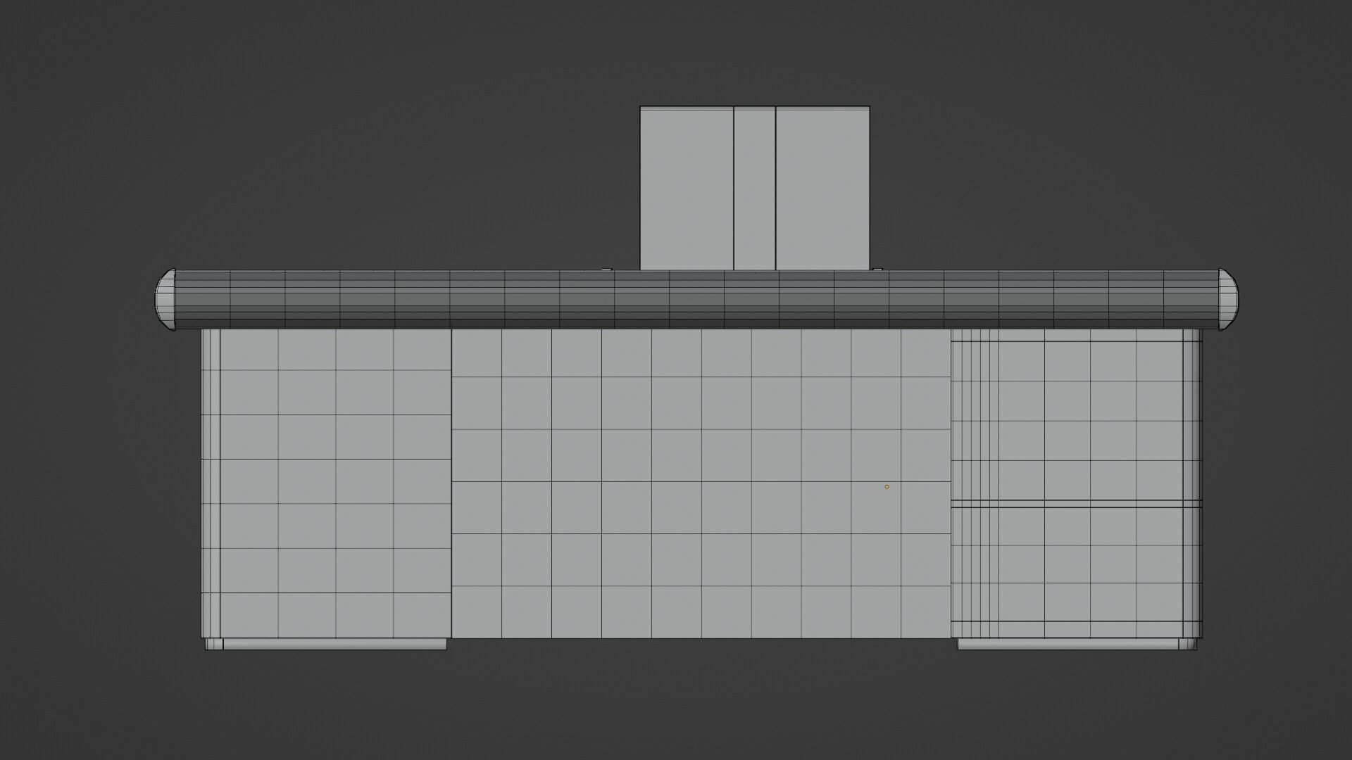 Cashier desk free 3D model | CGTrader