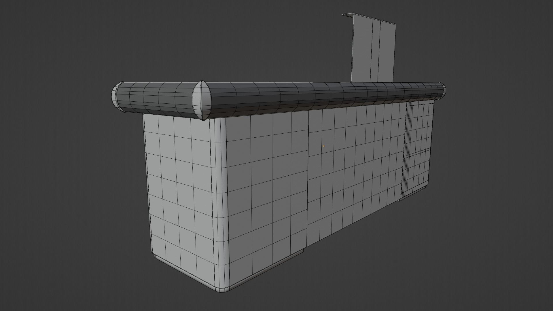 Cashier desk free 3D model | CGTrader