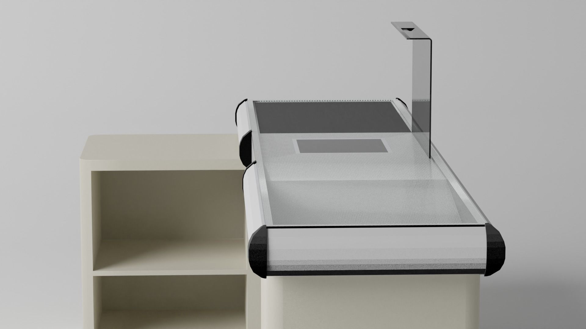 Cashier desk free 3D model | CGTrader
