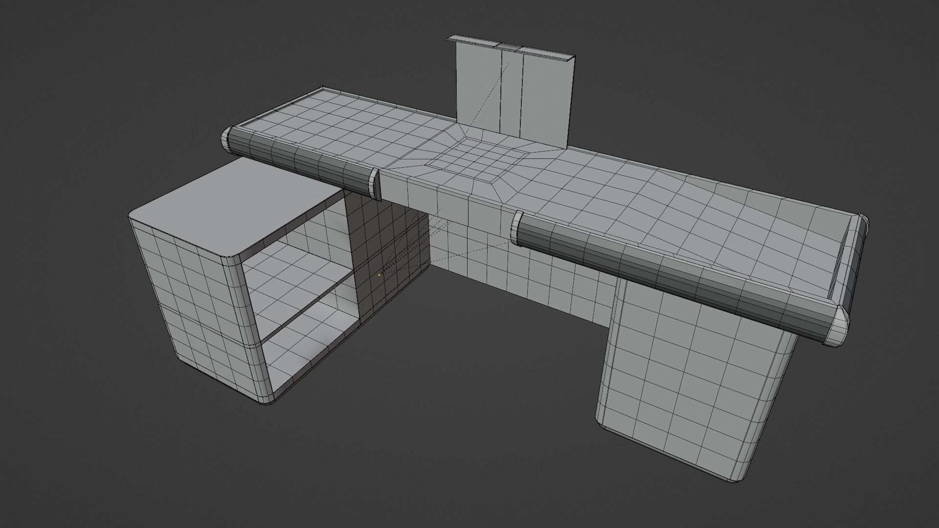 Cashier desk free 3D model | CGTrader