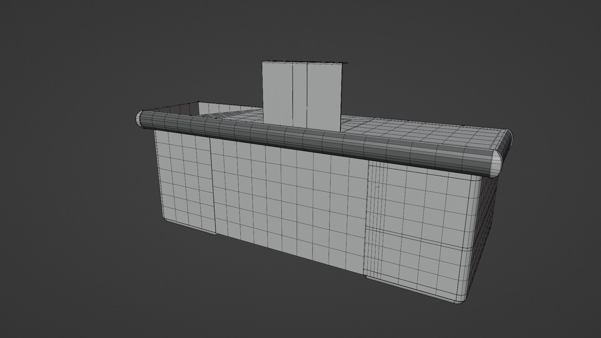 Cashier desk free 3D model | CGTrader