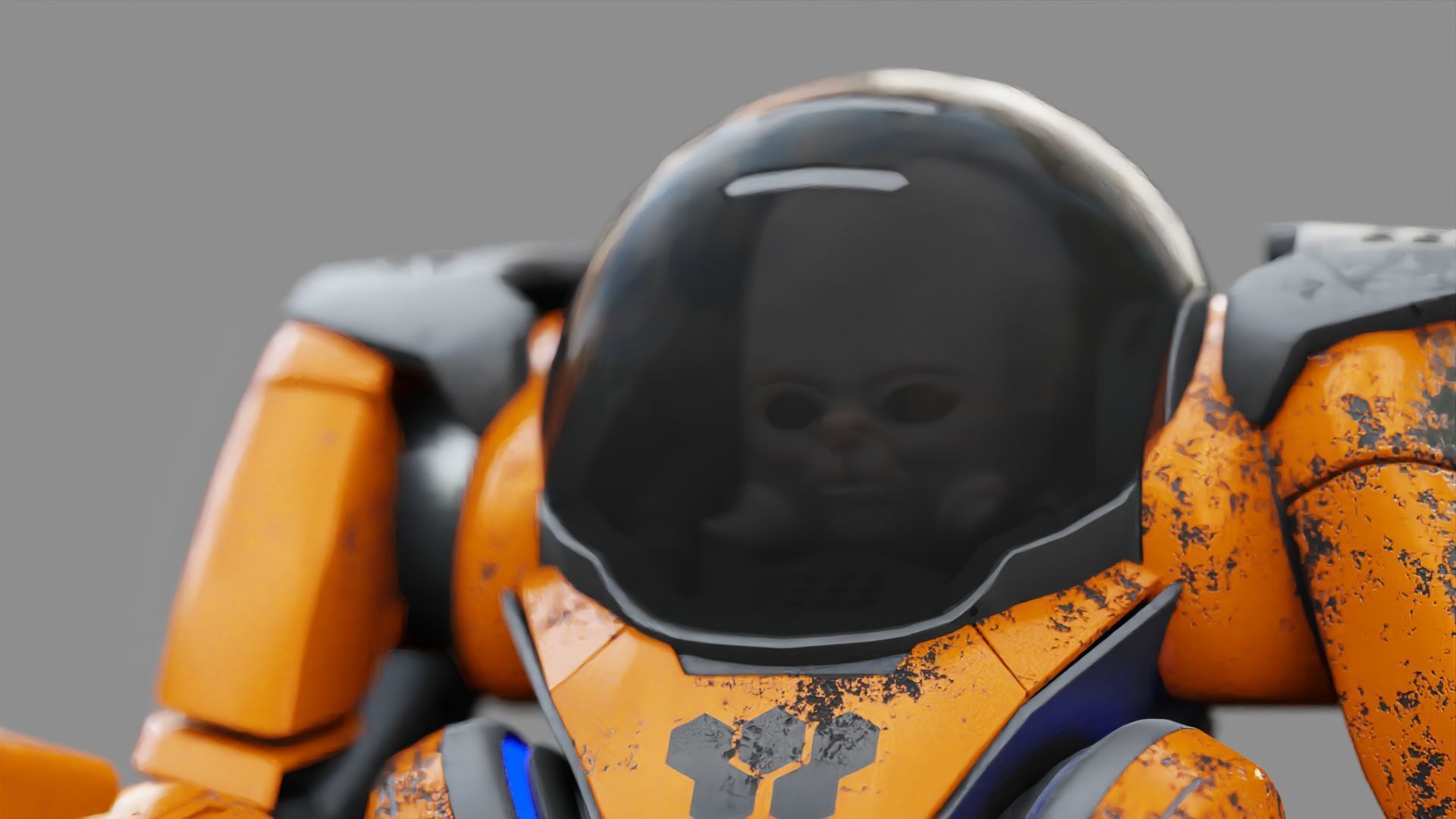 CYBORG ALIEN FIGHTER rigged character 3D model rigged | CGTrader