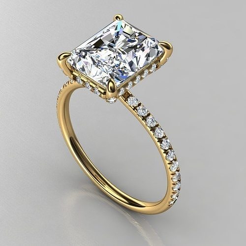 Engagement ring 3D cad file ready to print 3D model 3D printable | CGTrader