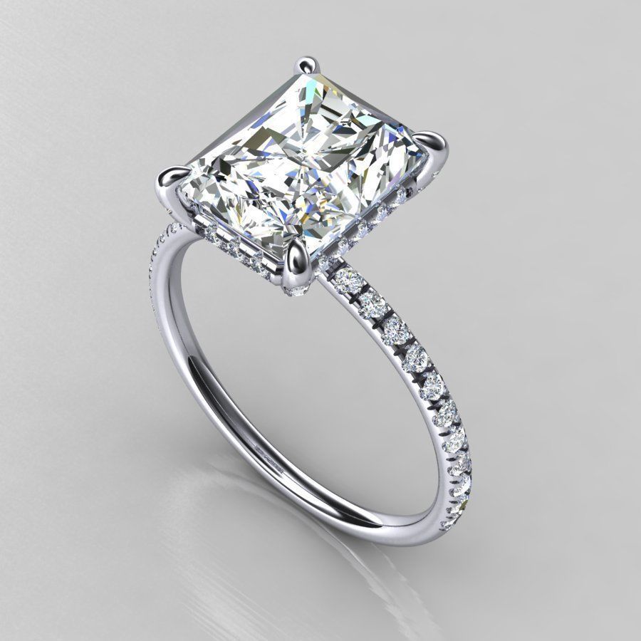 Engagement ring 3D cad file ready to print 3D model 3D printable | CGTrader