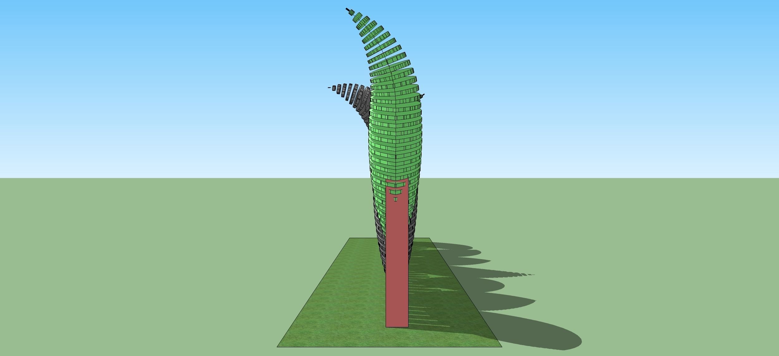 Decorative wall elips slice artwork 3D model | CGTrader