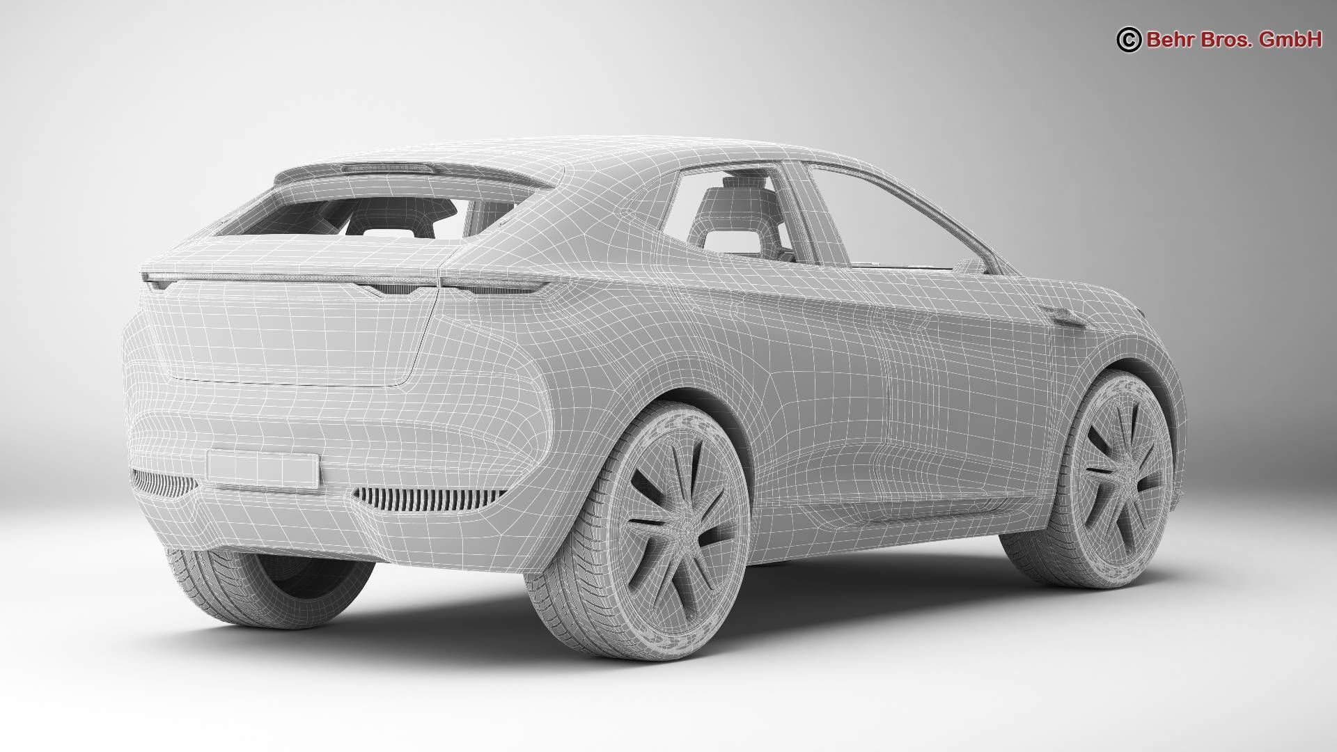 Generic Future EV SUV 3D model animated | CGTrader