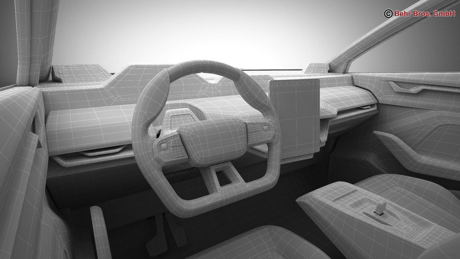 Generic Future EV SUV 3D model animated | CGTrader