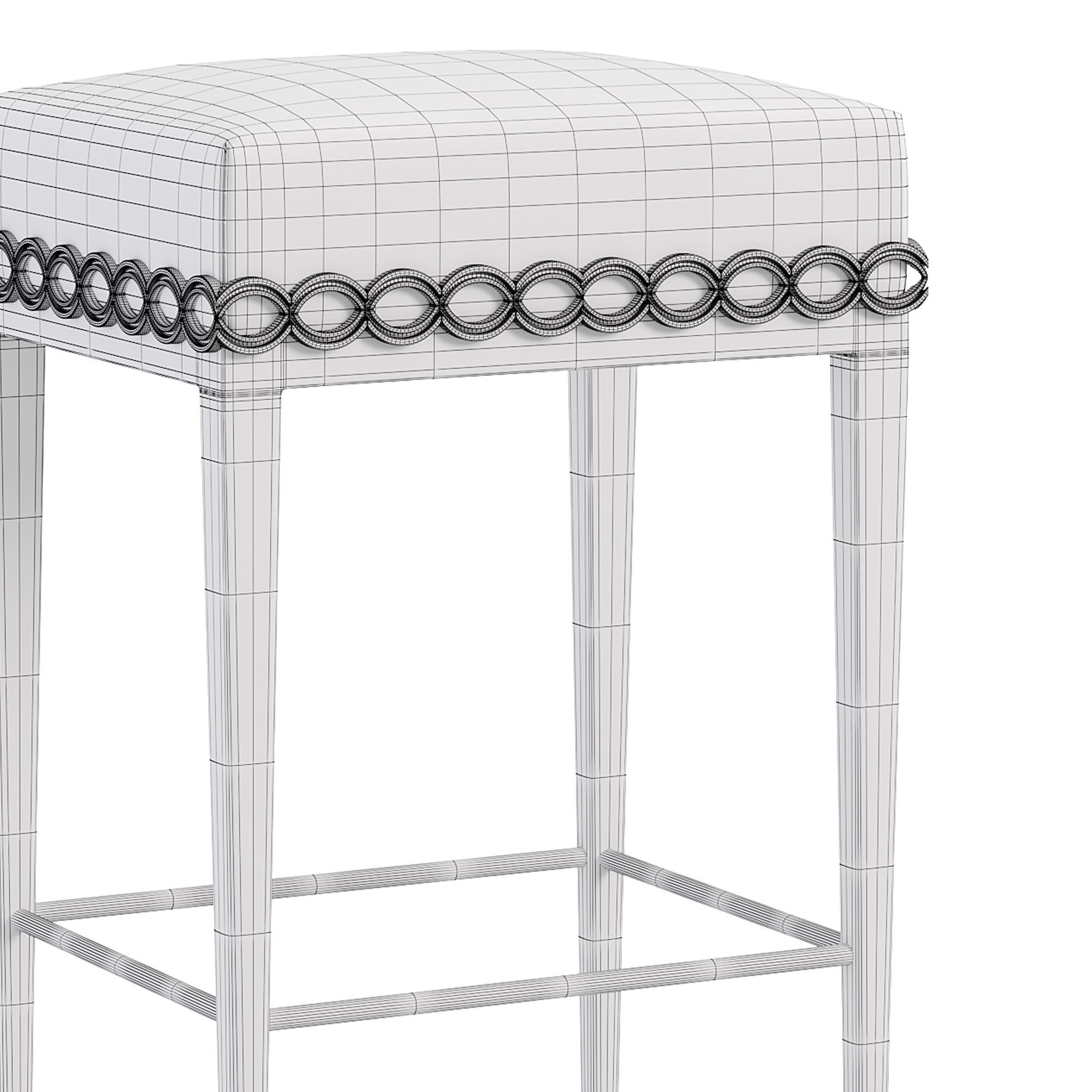 INFINITY BARSTOOL by Bakerfurniture 3D model | CGTrader