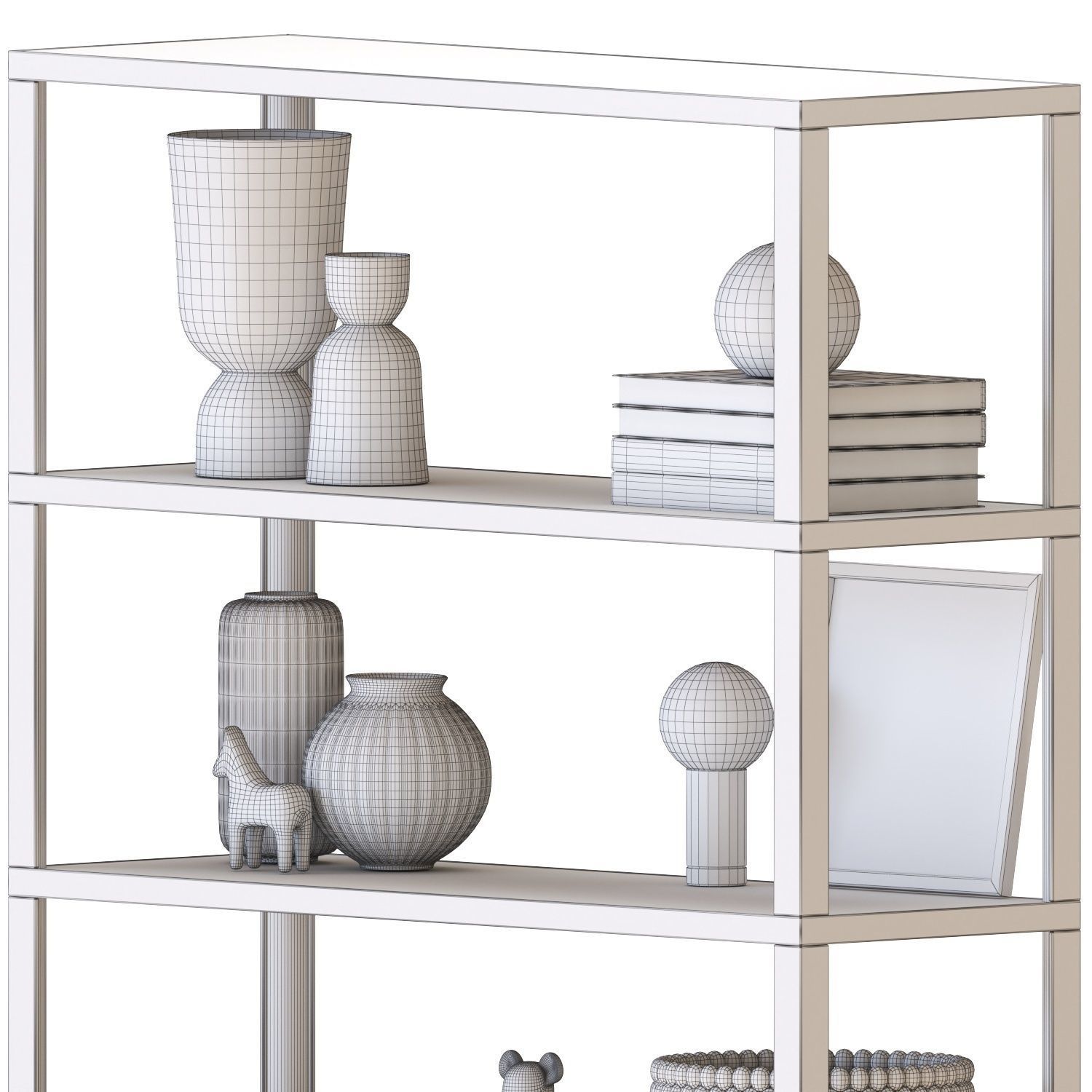 Hay New Order Bookshelf High Single 3D model | CGTrader
