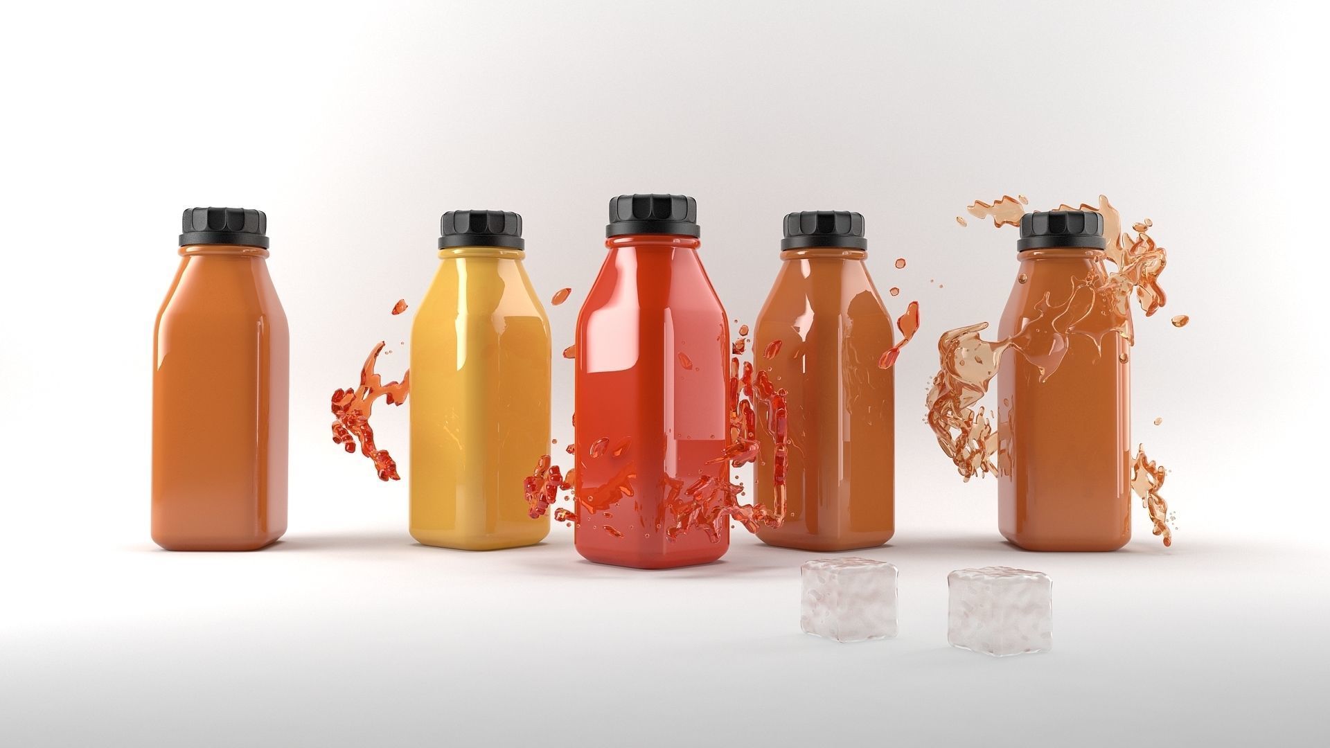 Juice Bottle 3D model | CGTrader