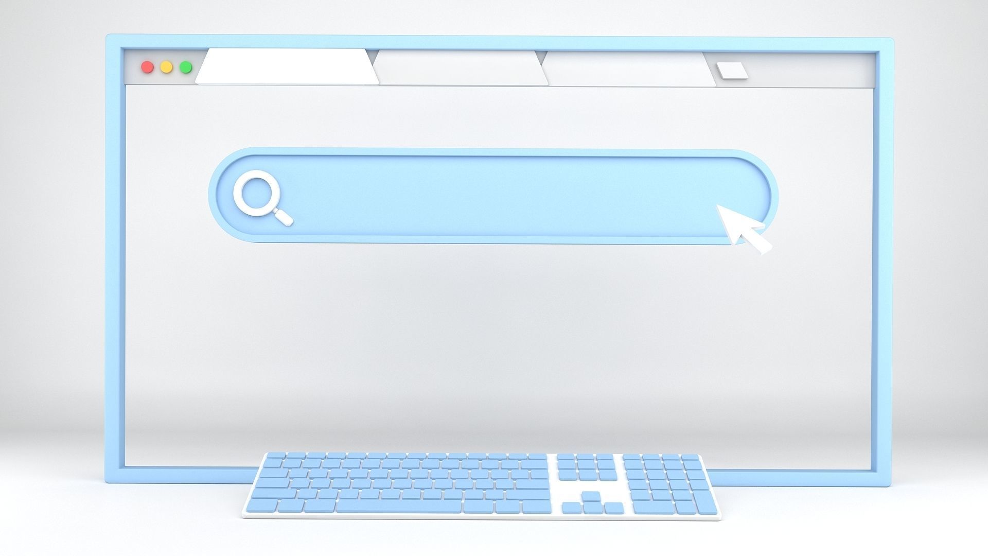 Website Set 3D model | CGTrader