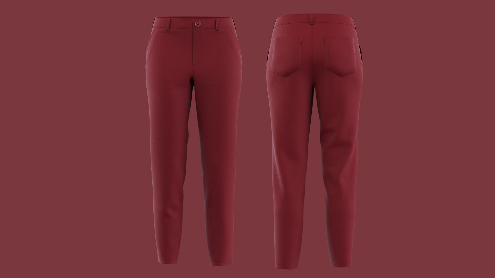 Simple Pants Outfit Street Style 3D model | CGTrader