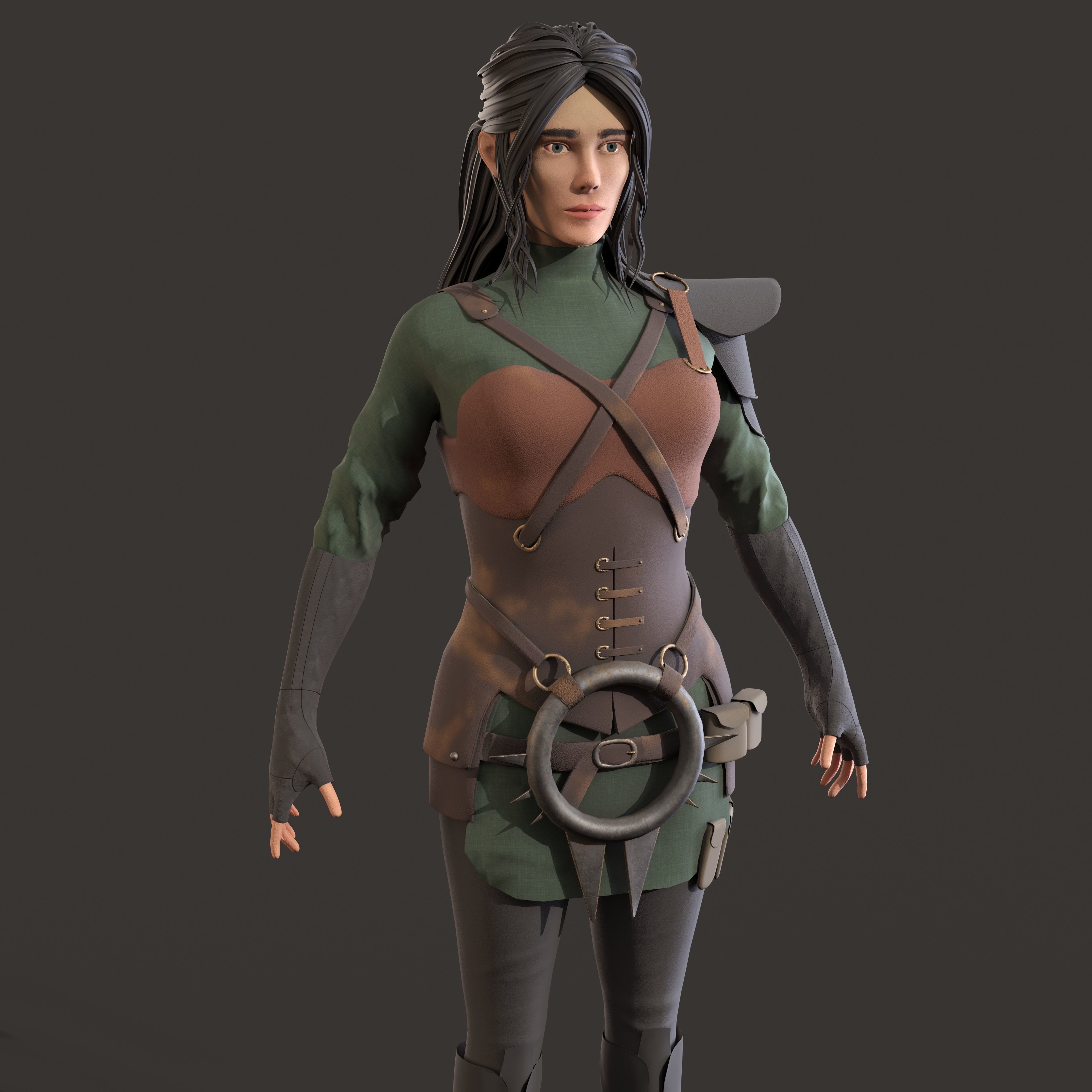 Game Ready Character female free VR / AR / low-poly 3D model | CGTrader