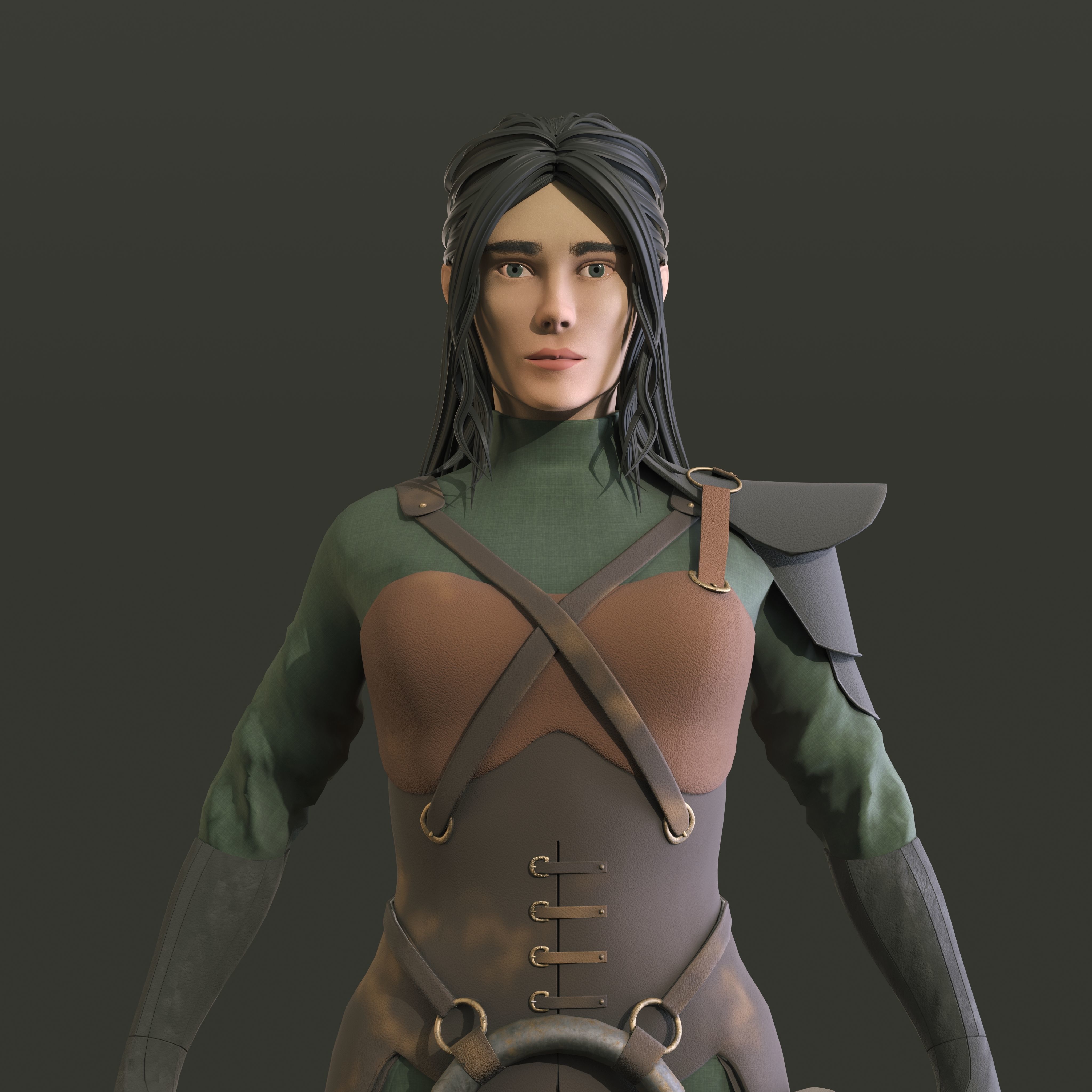 Game Ready Character female free VR / AR / low-poly 3D model | CGTrader