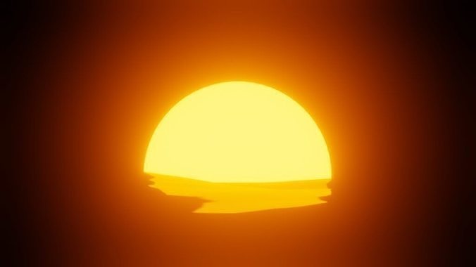 Sunset Animation free 3D model animated | CGTrader