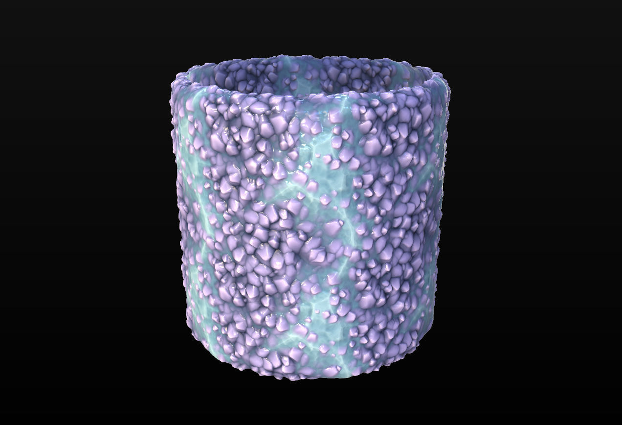 8 Stylized and Seamless Crystals and Rocks PBR Materials - Set 4 ...