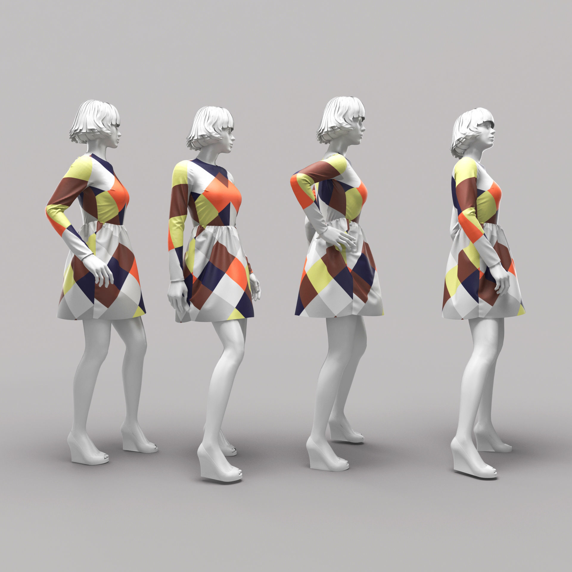 Woman Mannequin 1 3D model | CGTrader