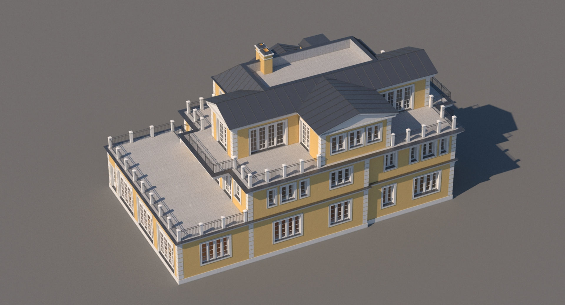 Mansion House 3D model | CGTrader