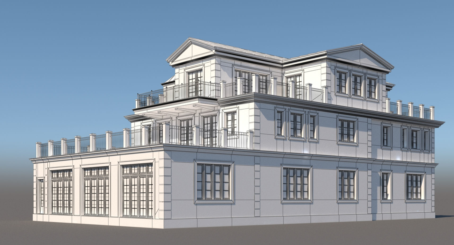 Mansion House 3D model | CGTrader