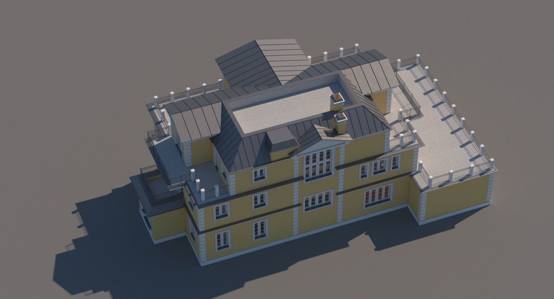 Mansion House 3D model | CGTrader