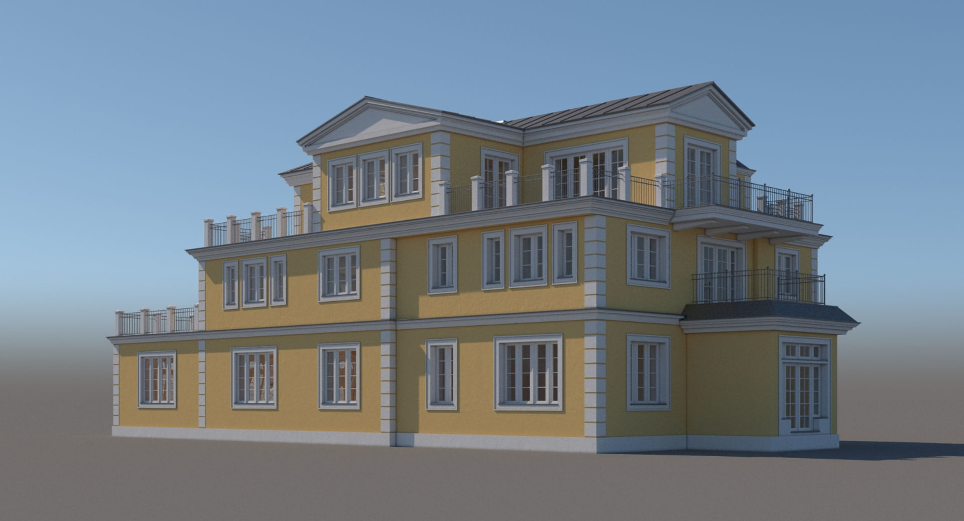 Mansion House 3D model | CGTrader