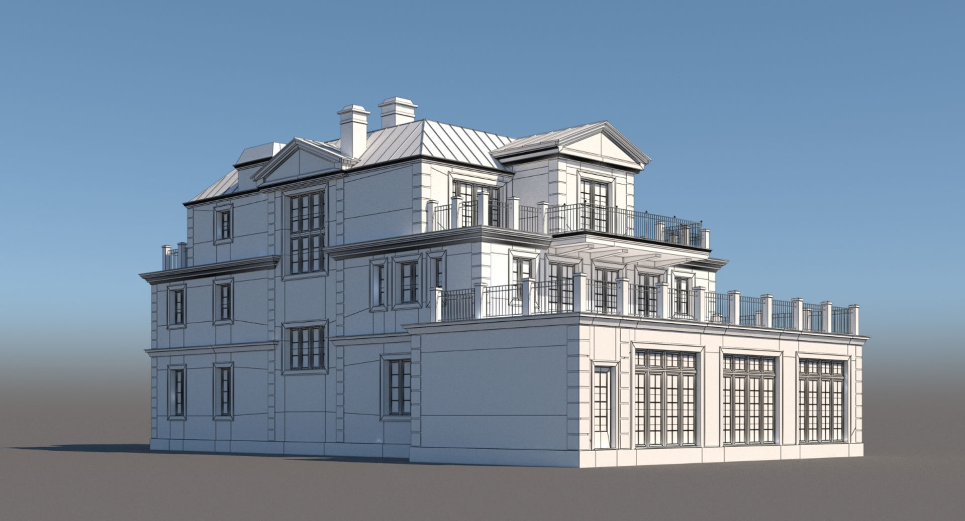 Mansion House 3D model | CGTrader