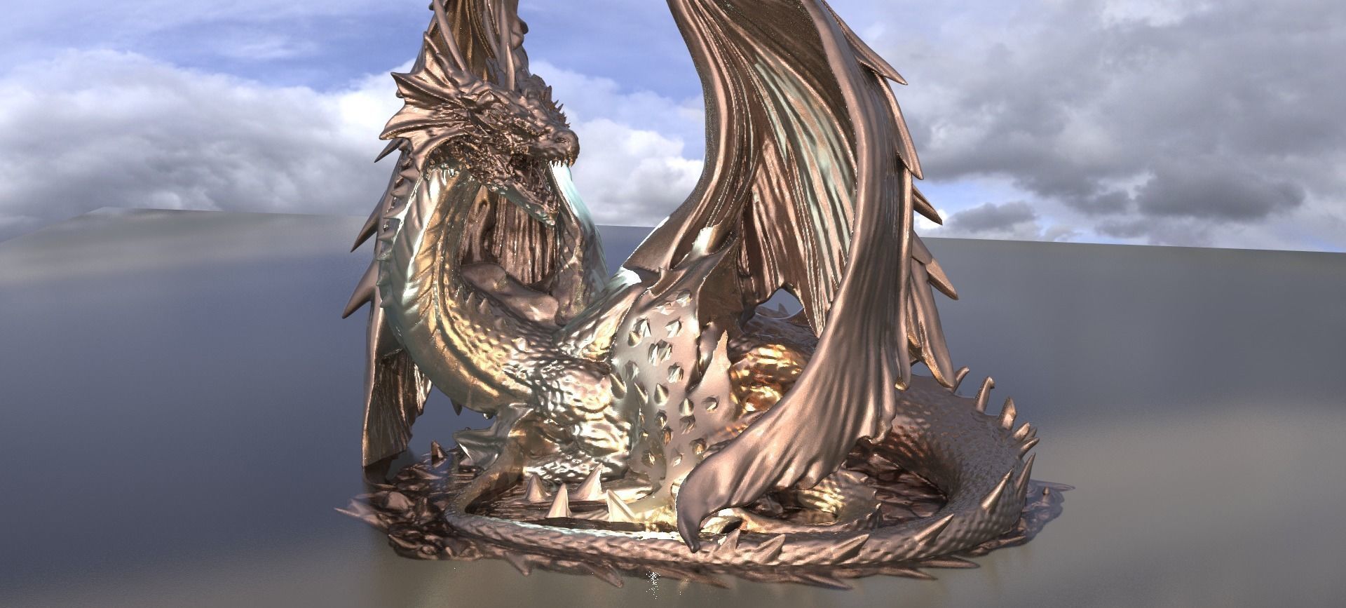 Arthurian Dragon King 3D model | CGTrader