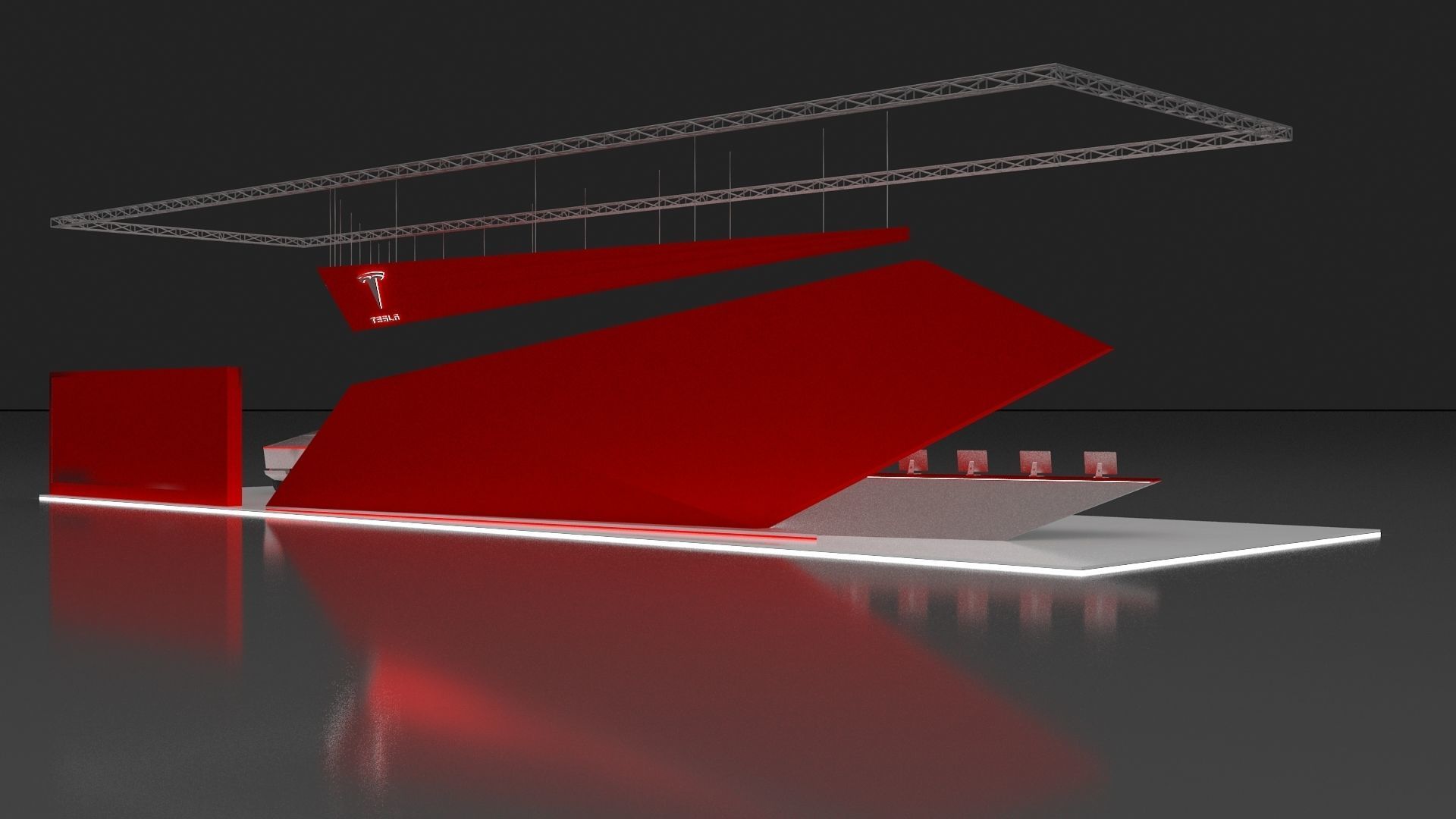 3D MODEL EXHIBITION STAND 3D model rigged | CGTrader