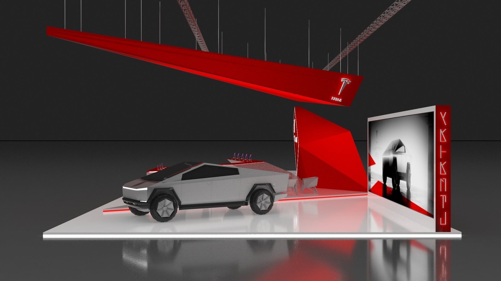 3D MODEL EXHIBITION STAND 3D model rigged | CGTrader