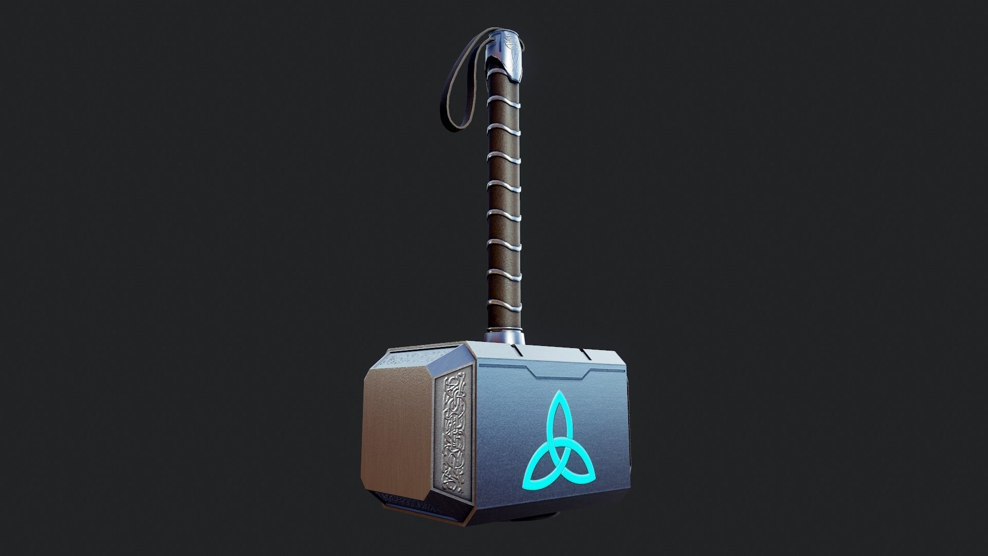 3D model Thor Hammer - Tutorial Included VR / AR / low-poly | CGTrader
