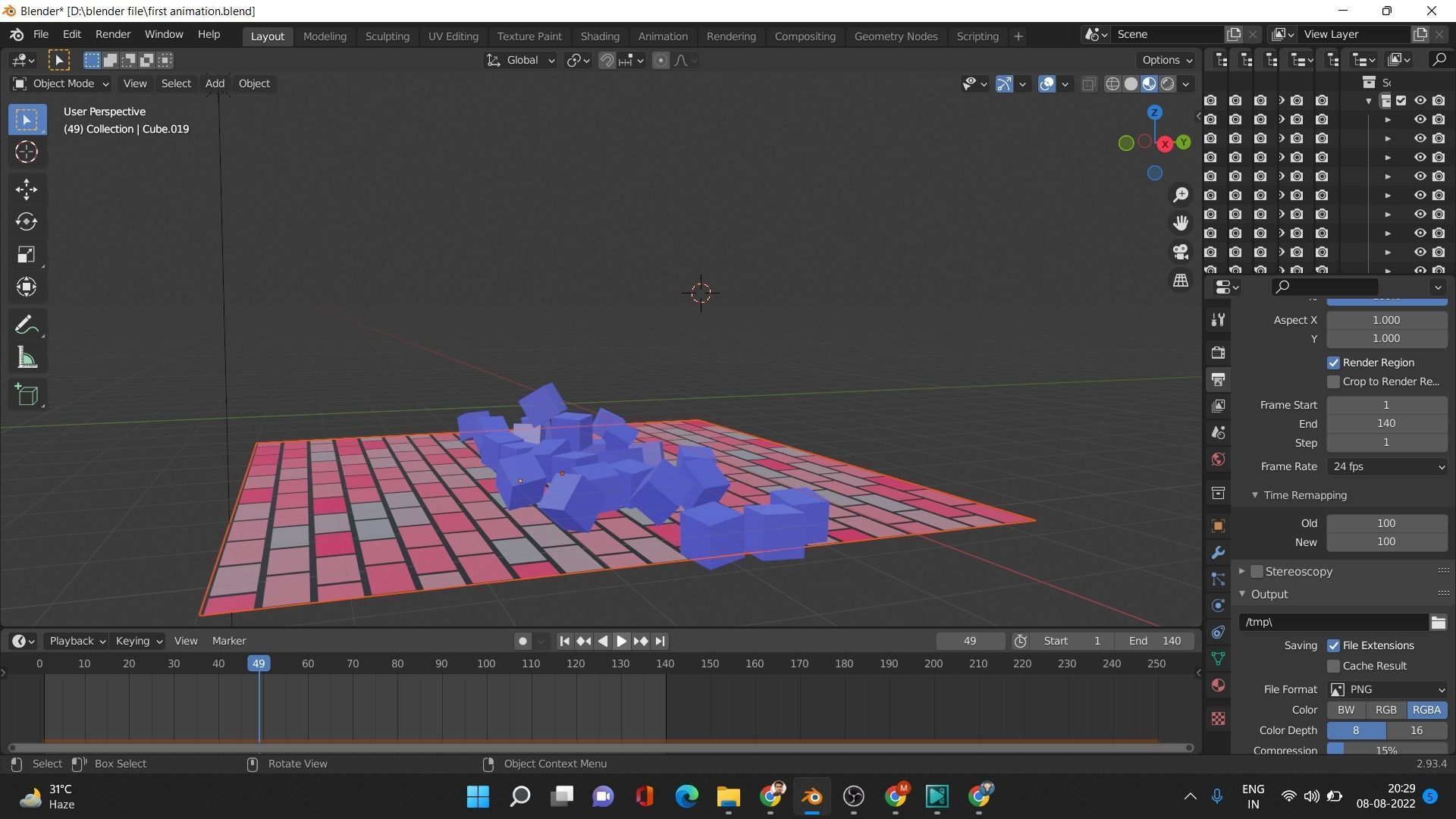 Rigid body animation free 3D model animated rigged | CGTrader