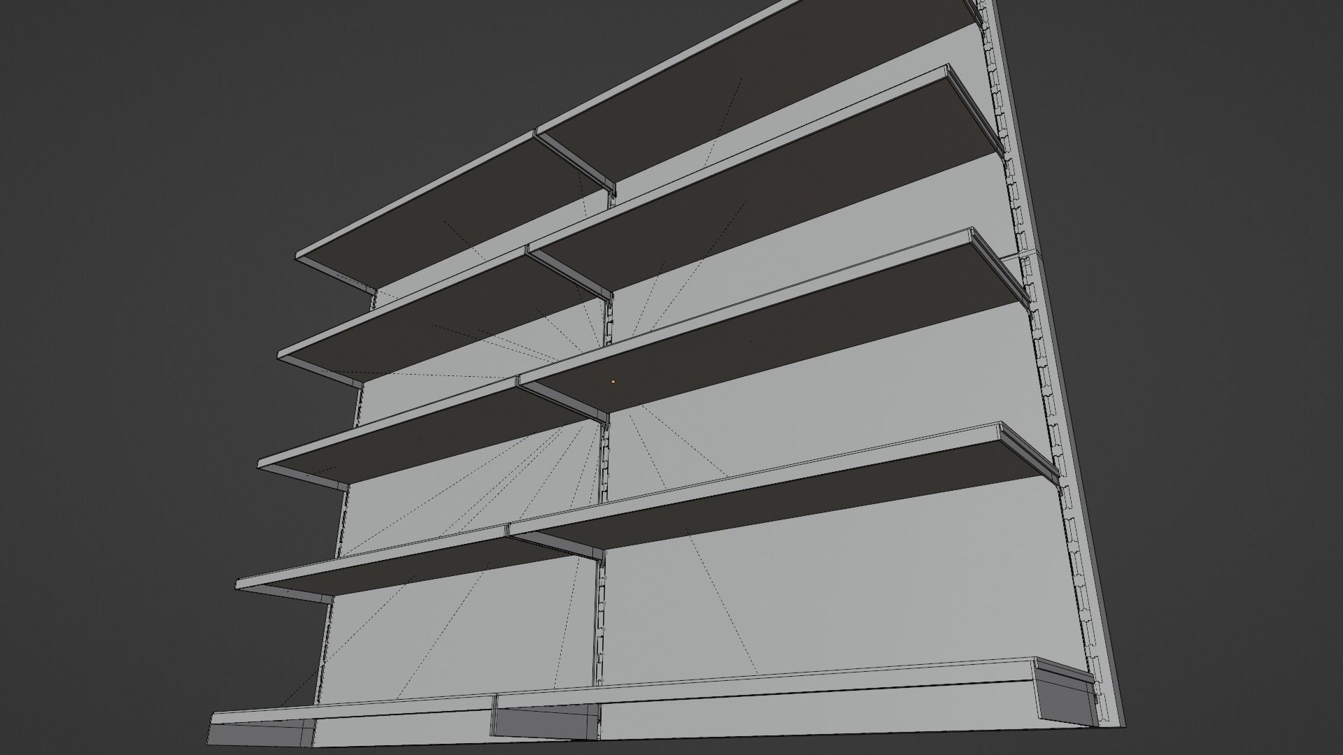 Industrial shelves free 3D model | CGTrader