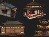 Asian Japanese Traditional Building Collection 3D model | CGTrader