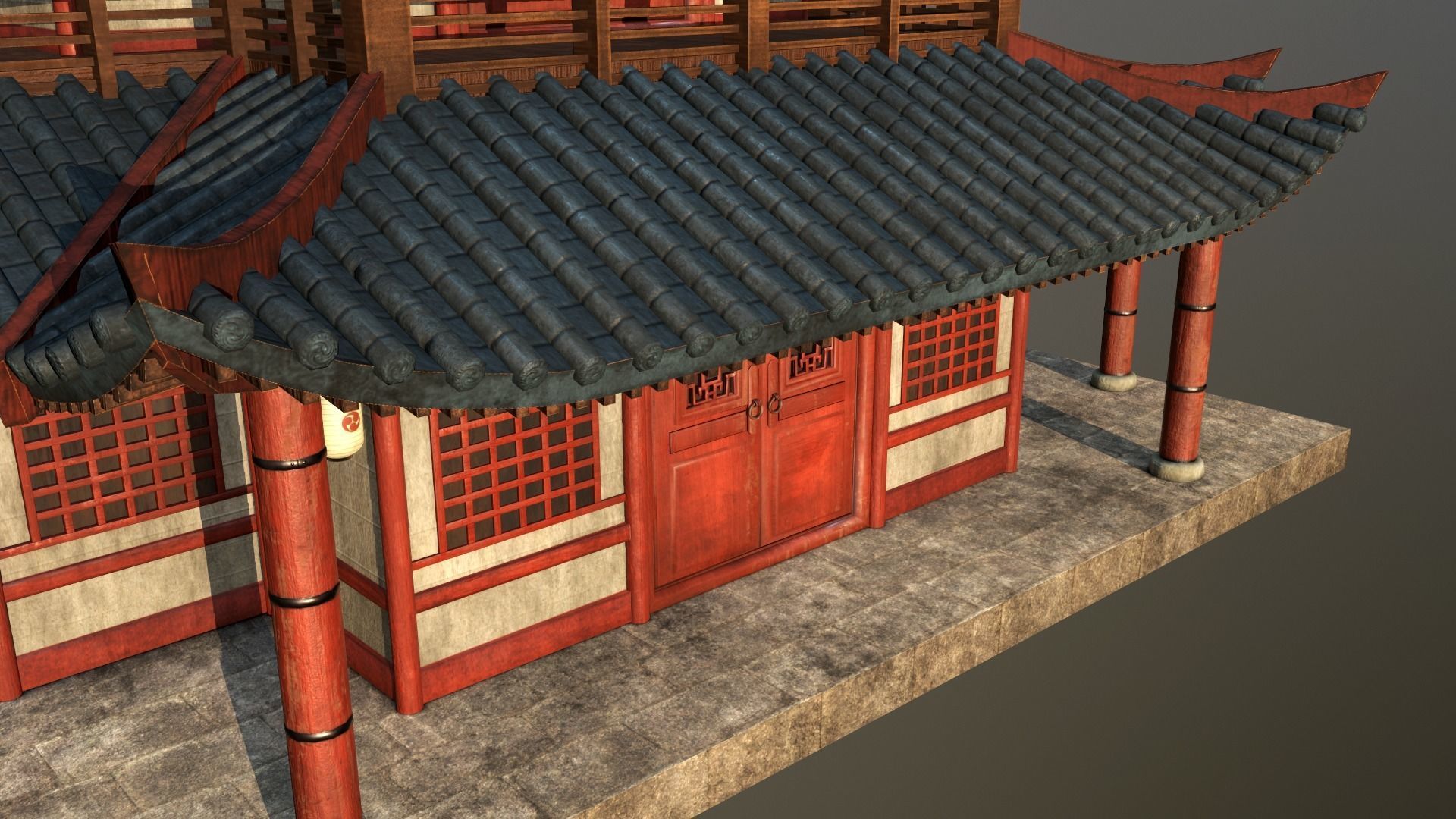 Asian Japanese Traditional Building Collection 3D model | CGTrader